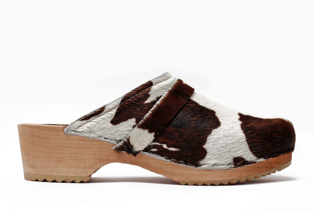clog low classic cowhide brown – funkis Swedish Forms
